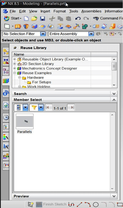 Creating a Reuse Library in NX | Swoosh Technologies & Solutions