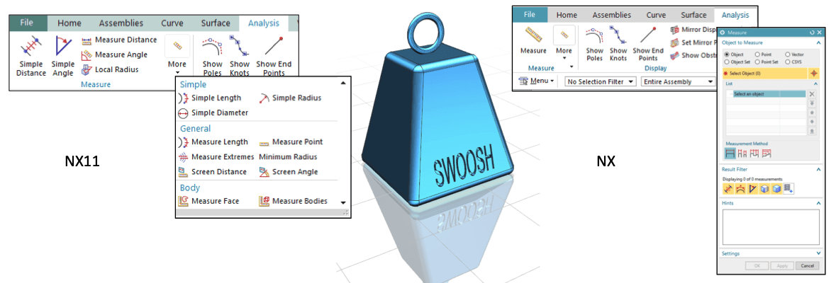How to use the Measurement Command in NX | Siemens NX CAD Tutorial
