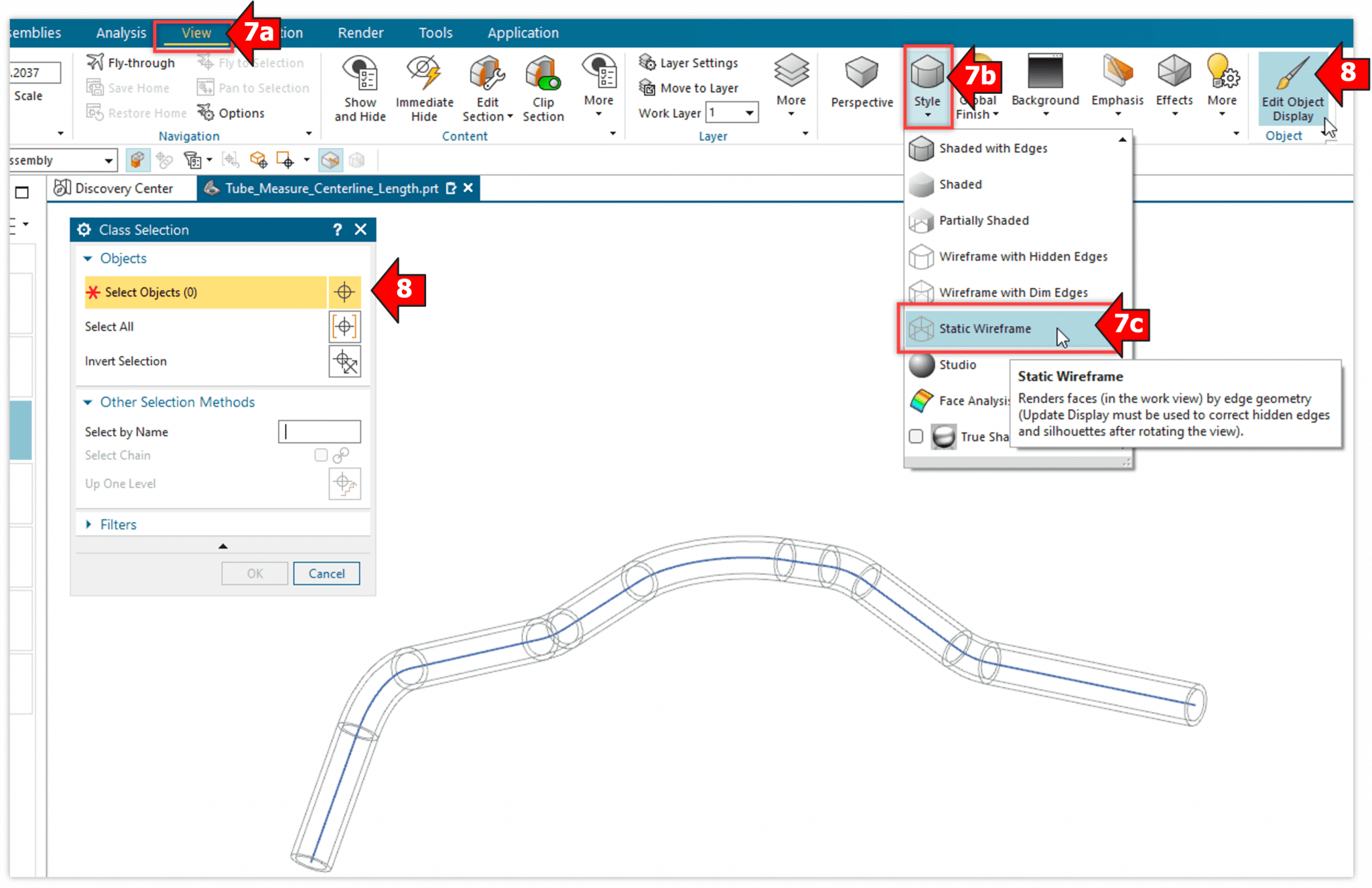 How to: NX Pipe and Cable Length Measurements | Swoosh Technologies